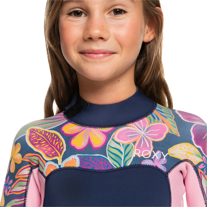 2024 Roxy Girls Swell Series 4/3mm GBS Back Zip Wetsuit ERGW103057 - Mood Indigotrue | Wetsuit ...